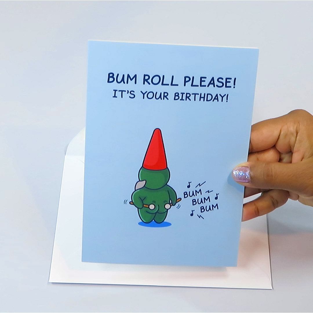 Bum Roll Please - Funny Birthday Card - For Him – Arrthi